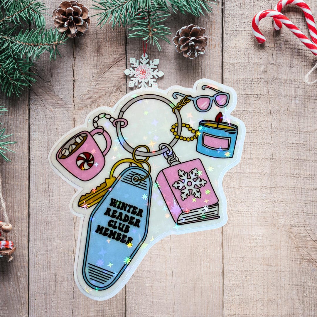 Winter Reader Club Member Sticker- Water Resistant - Etsy