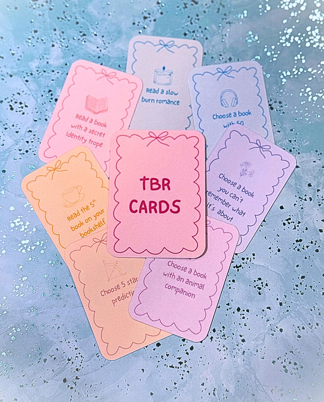 TBR (to Be Read) Book Prompt Cards – 40 Pack - Etsy