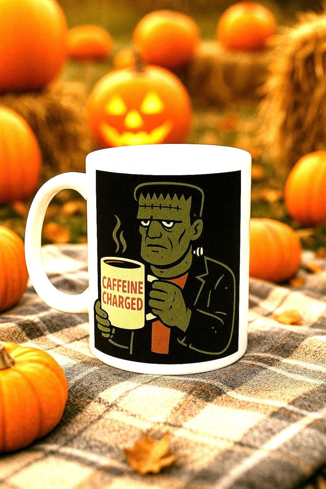Frankenstein Coffee Mug: Vintage Halloween Caffeine Cup - Etsy