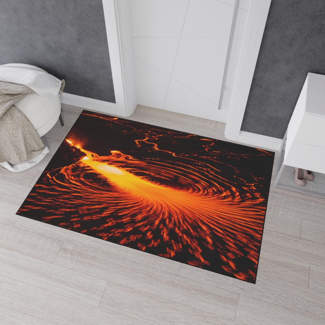 Hawaii Lava Photo Floor Mat, Non-slip Rubber Backing - Etsy