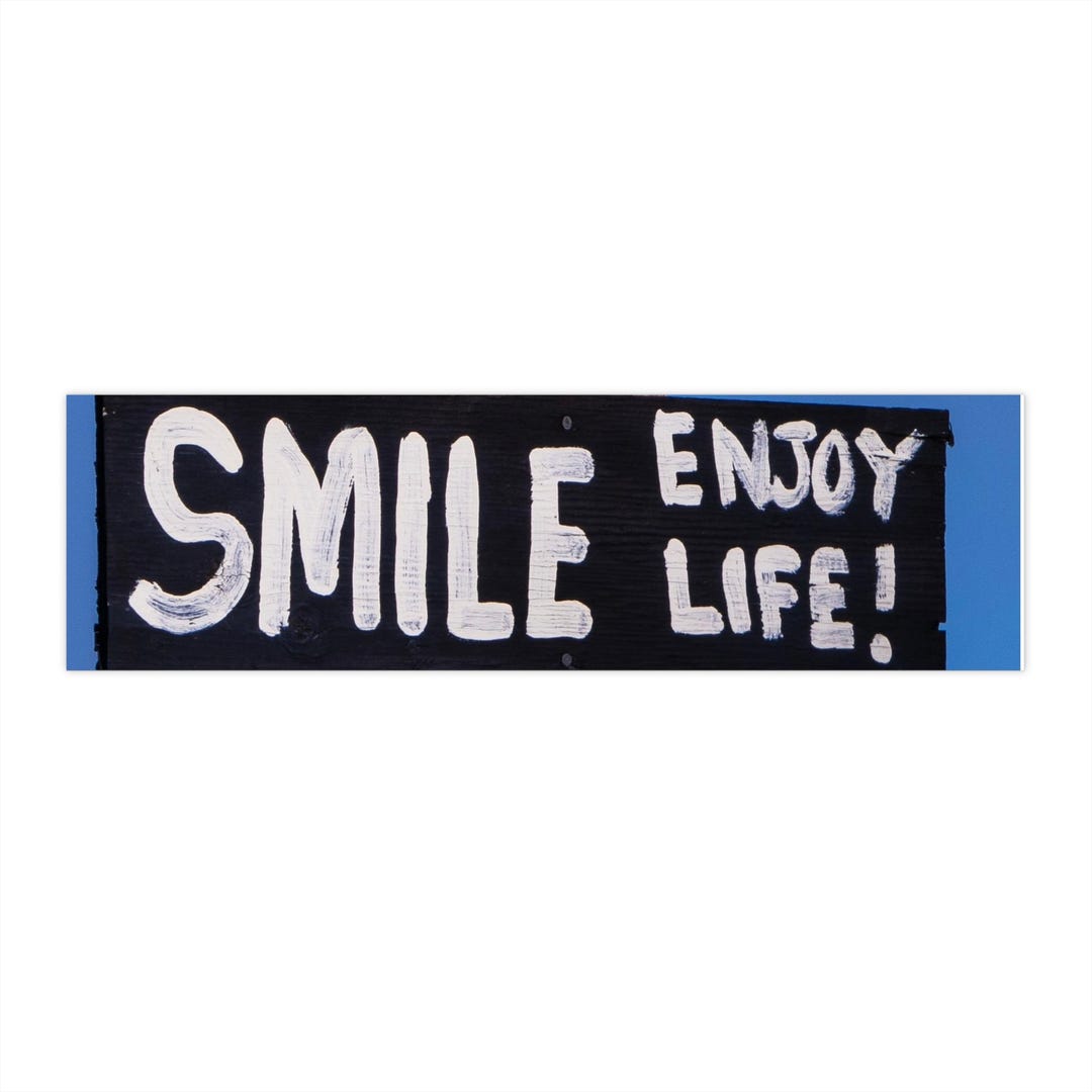 Inspirational Bumper Sticker, Positive Vibes Car Decal - Etsy