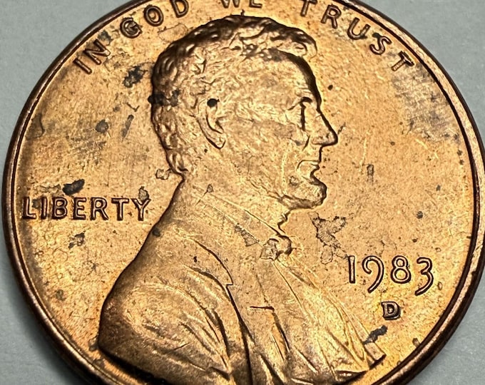 1983 D Penny Mint Error US Coin - Etsy
