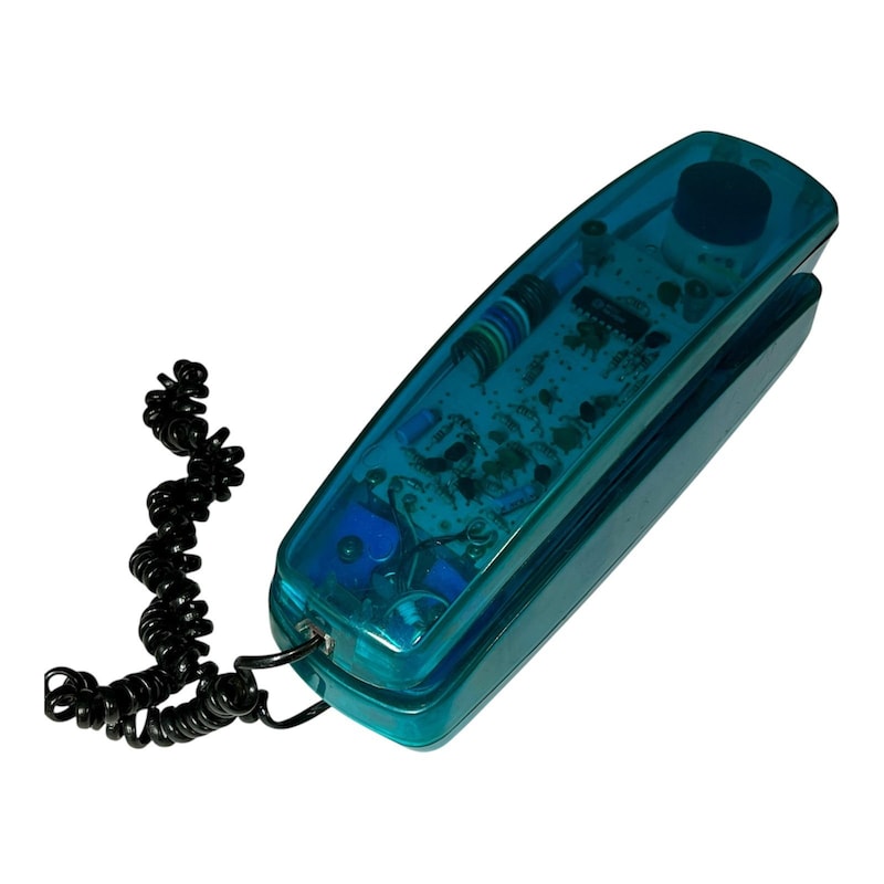 90s Clear Telephone - Etsy