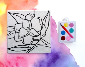 Pre drawn canvas | Etsy