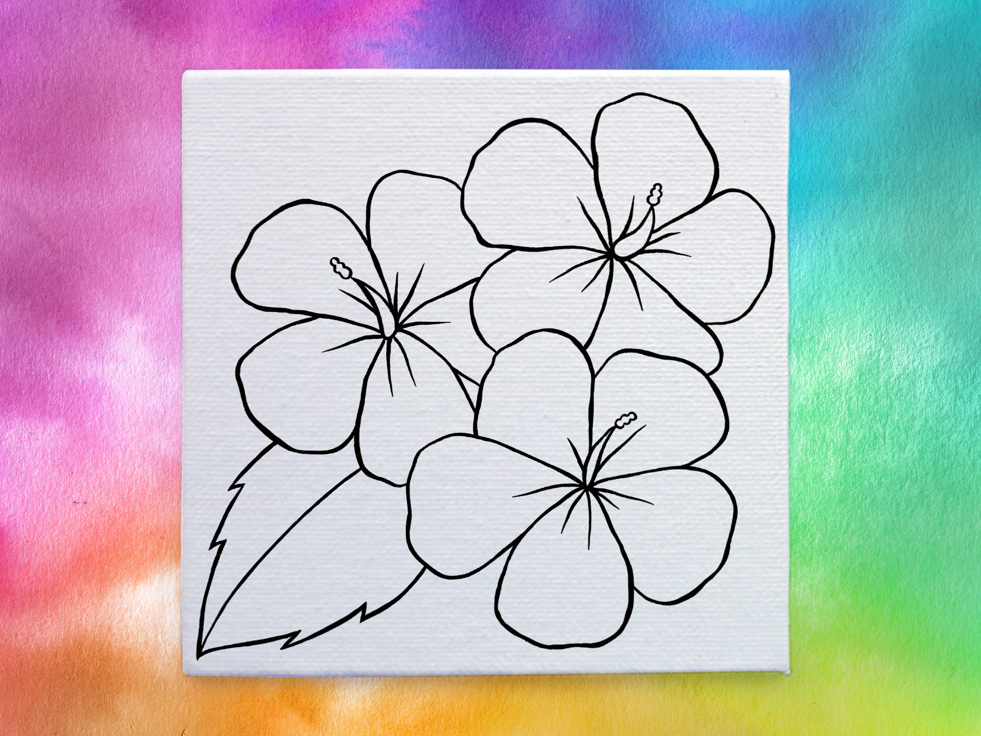 How To Draw Hawaiian Flowers For Kids