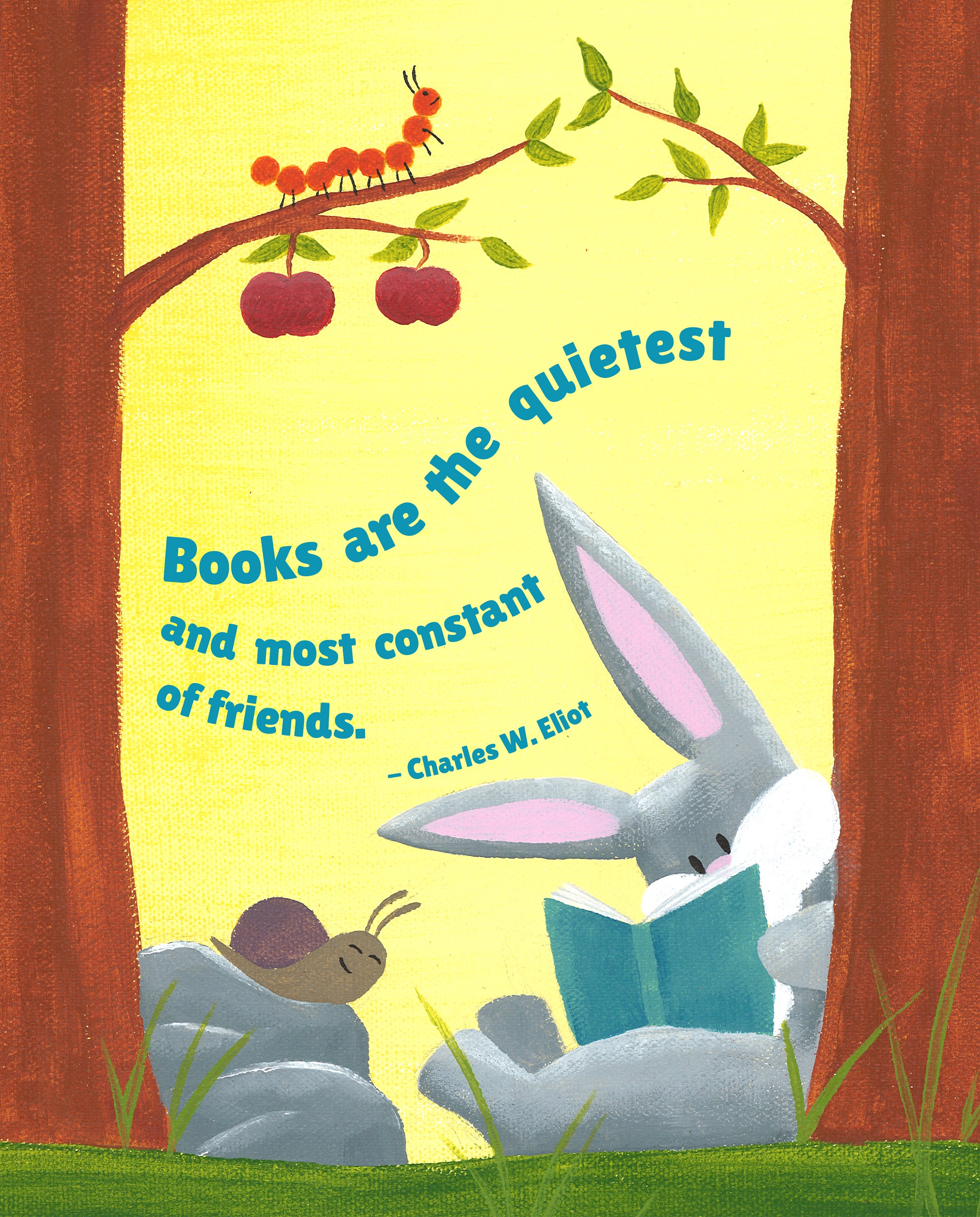 Reading Nook Quote Kids Book Sign Reading Poster | Etsy