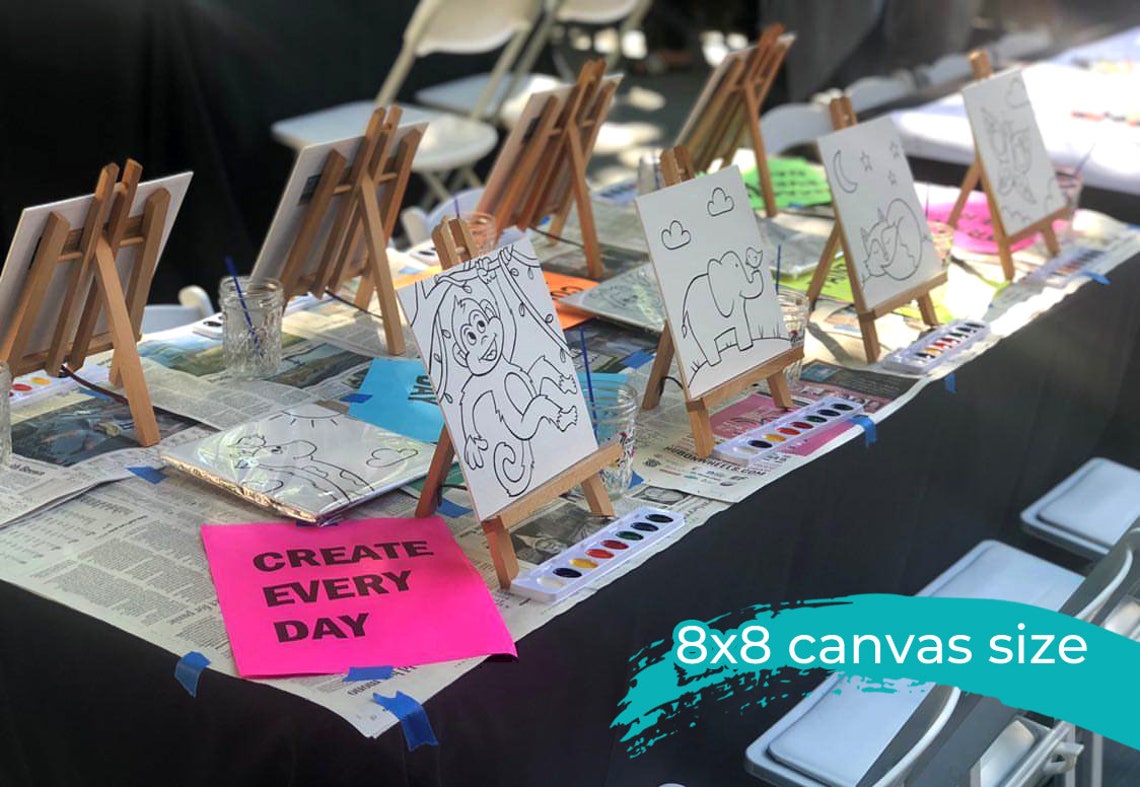 Whale Stocking Stuffer Kids Paint Set Paint Party Kit | Etsy