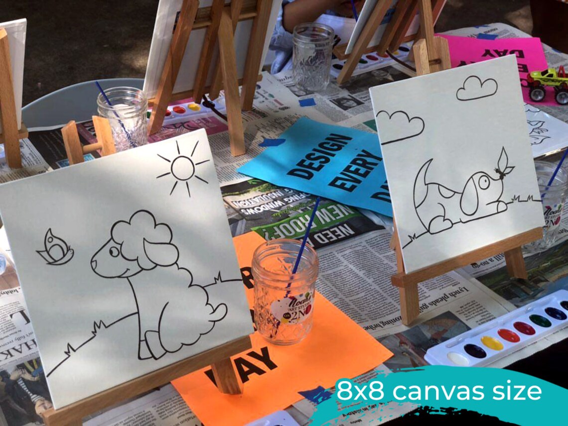 Whale Stocking Stuffer Kids Paint Set Paint Party Kit | Etsy