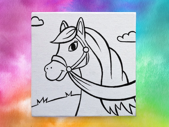 Princess' Royal Steed Canvas Fairy Tale Birthday Party - Etsy