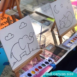 Whale Stocking Stuffer Kids Paint Set Paint Party Kit - Etsy