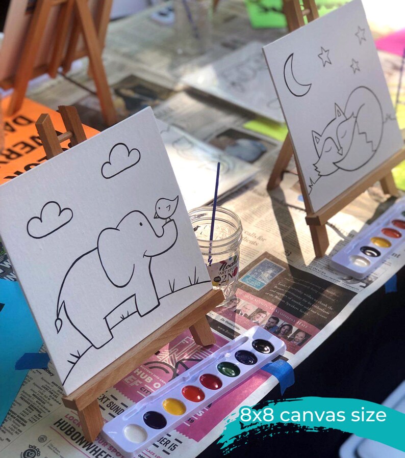 Whale Stocking Stuffer Kids Paint Set Paint Party Kit - Etsy