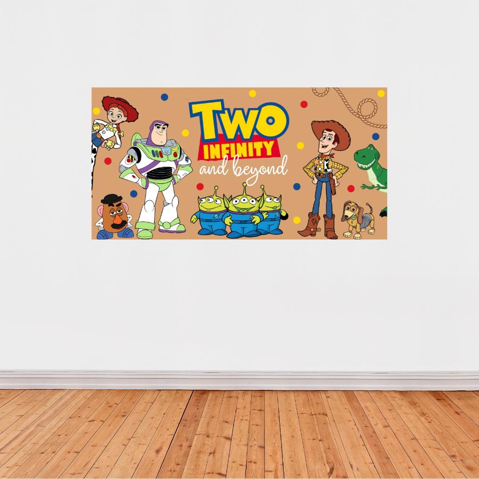 Two Infinity Banner Template | Digital Canva File Template - Etsy