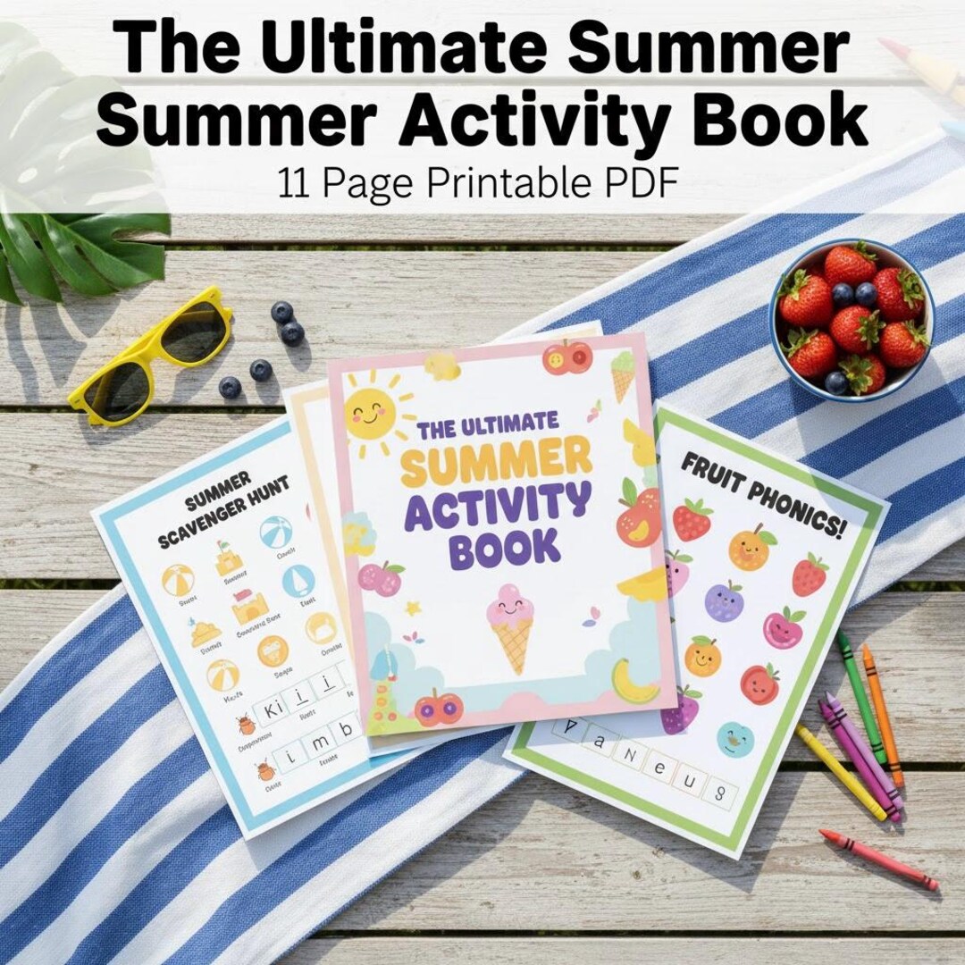 Summer Fun Activity Pack for Kids - Etsy Australia