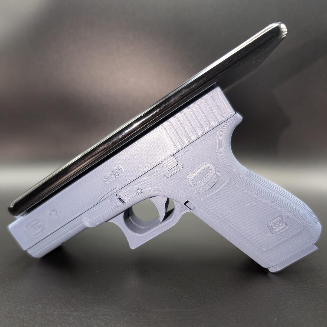 Glock 17 Inspired Phone Stand – Unique 3D Printed Desk Accessory & Gift ...