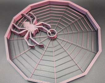 Spooky Spider Web Wall Decor – 3D Printed Halloween Art for Haunted ...