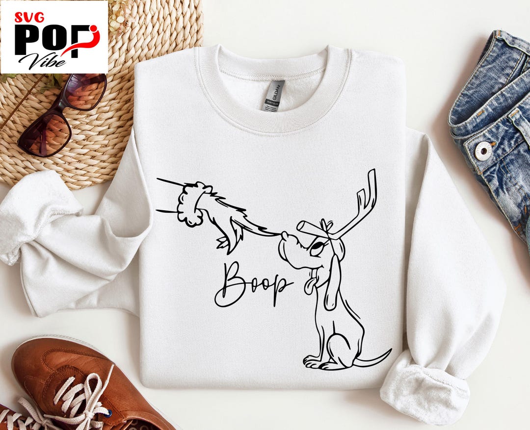 Grinch Boop Reindeer Dog SVG PNG, Christmas Dog Boop Nose PNG, Reindeer ...