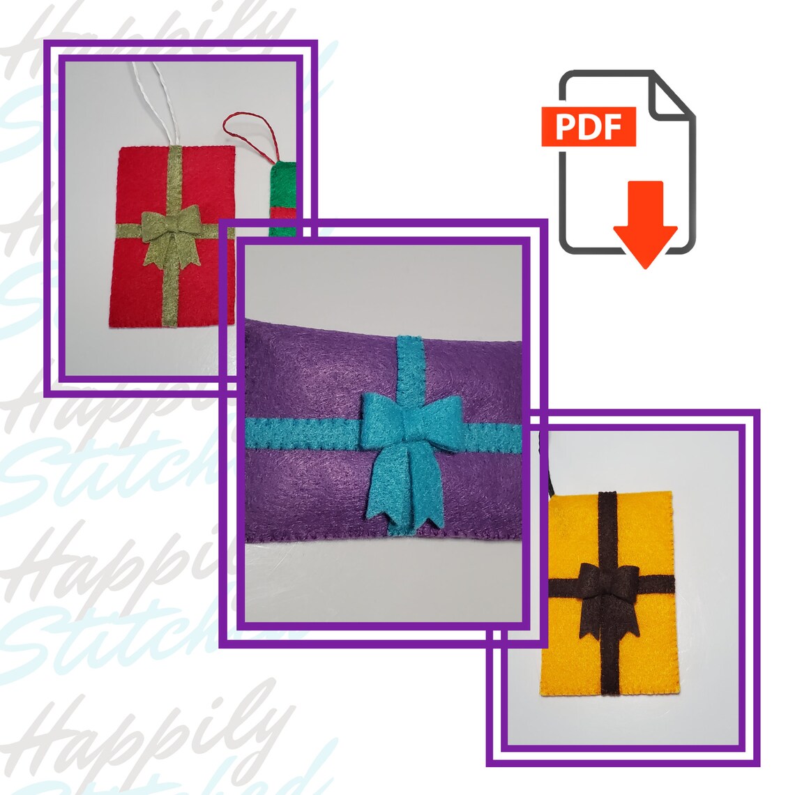 Gift With a Bow PDF Pattern for a Gift Card Holder and - Etsy