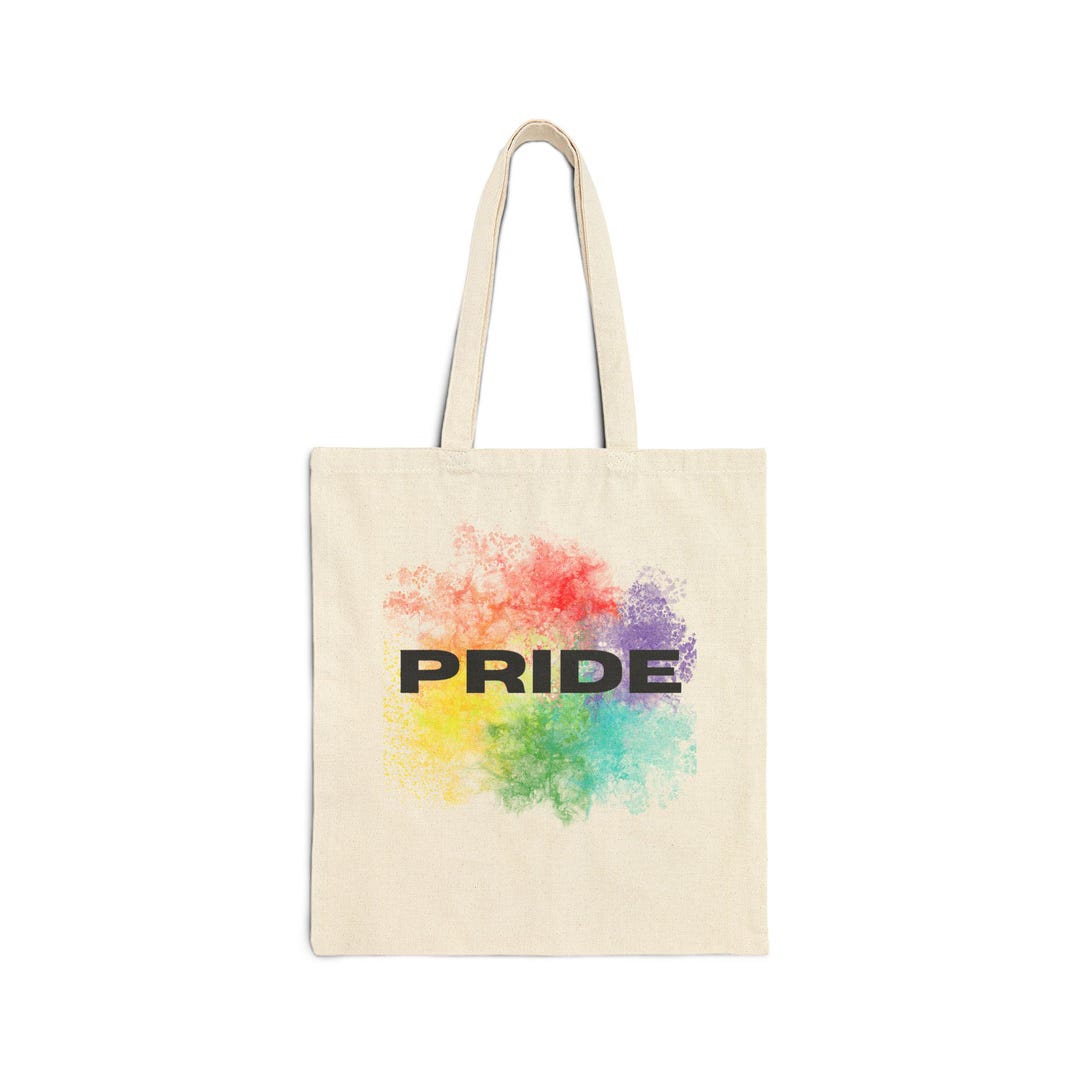 Pride Splash Tote, Pride Gift Tote, Rainbow Splash Bag, Rainbow Gift ...