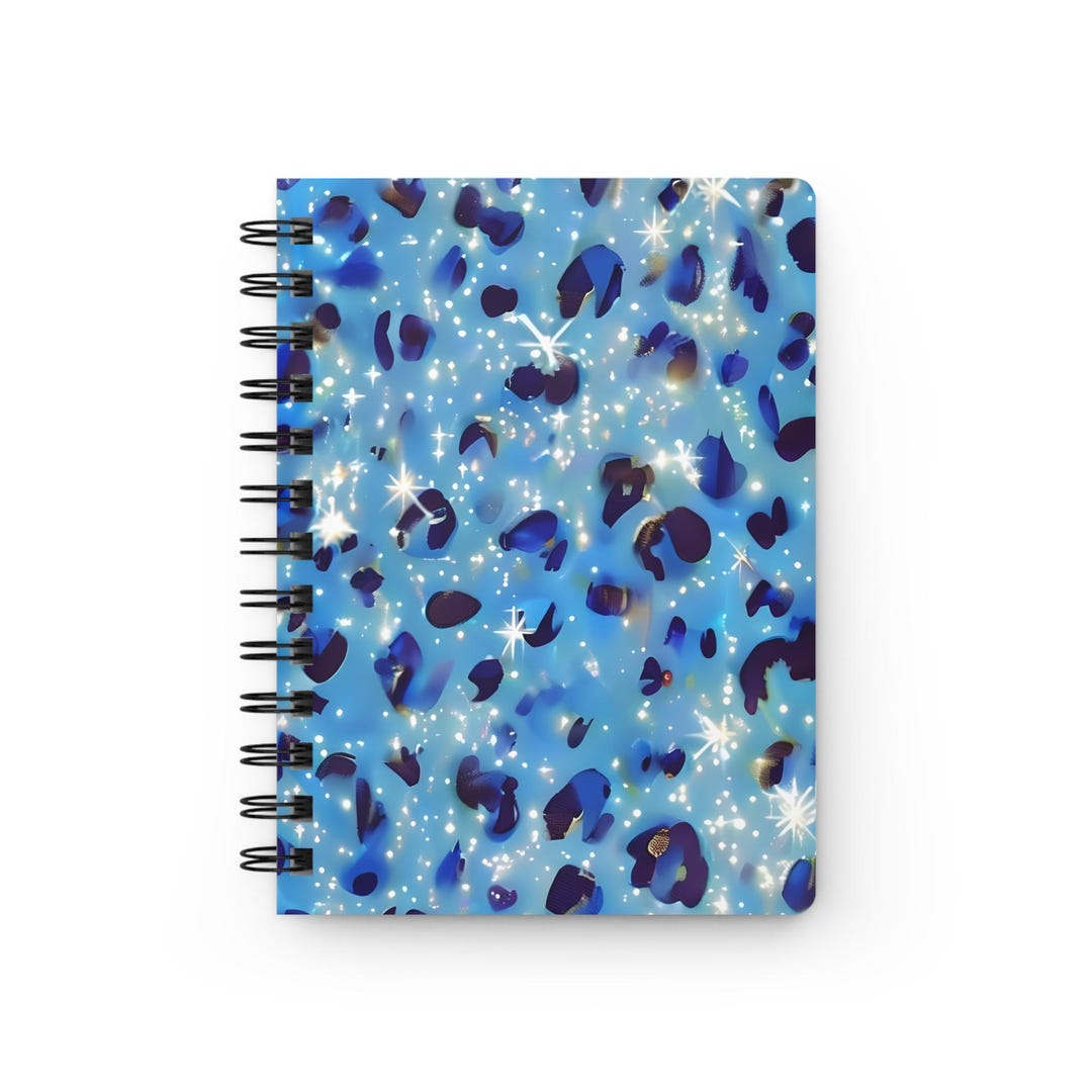 Colorful Leopard Print Spiral Bound Journal, Cute Notebook for Notes ...