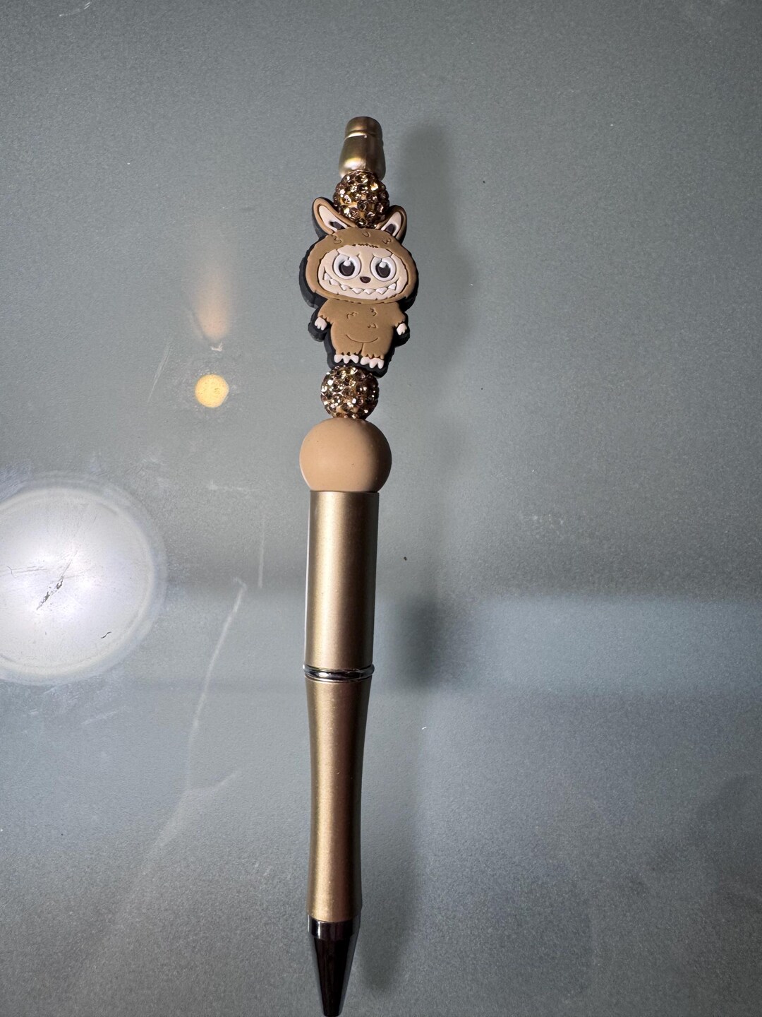 Labubu Pen | Custom Pen | the Monsters | Brown | Gold | Ball Point ...