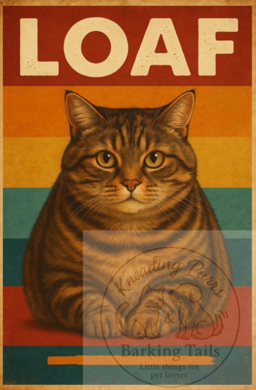 Cat Loaf Poster - Etsy