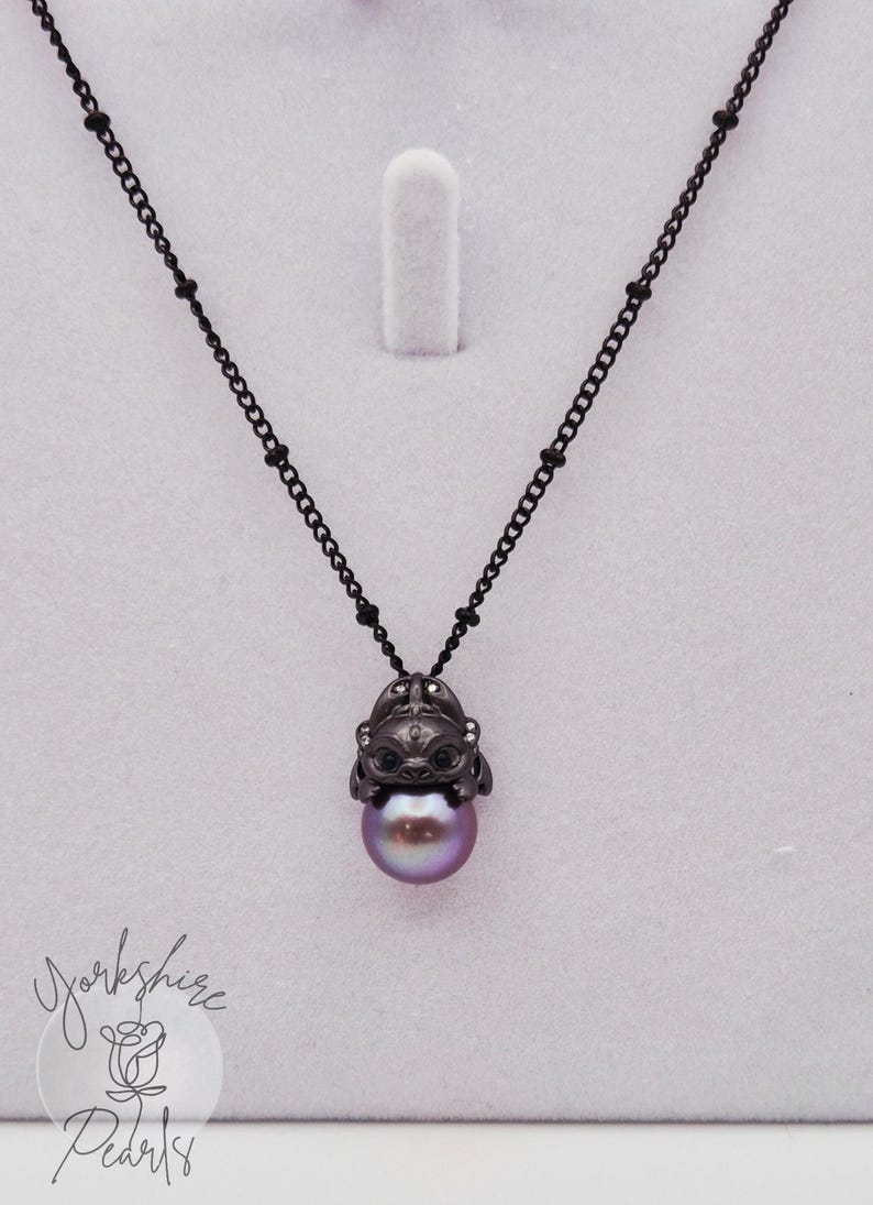 Toothless Dragon Edison Pearl Pendant - Etsy
