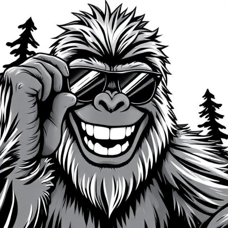 Legendary Sasquatch PNG Bundle – Digital Download – Bigfoot Clipart for ...