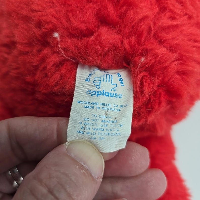 Sesame Street Plush Elmo Doll Muppets Applause 20" Tall 1994 Stuffed ...
