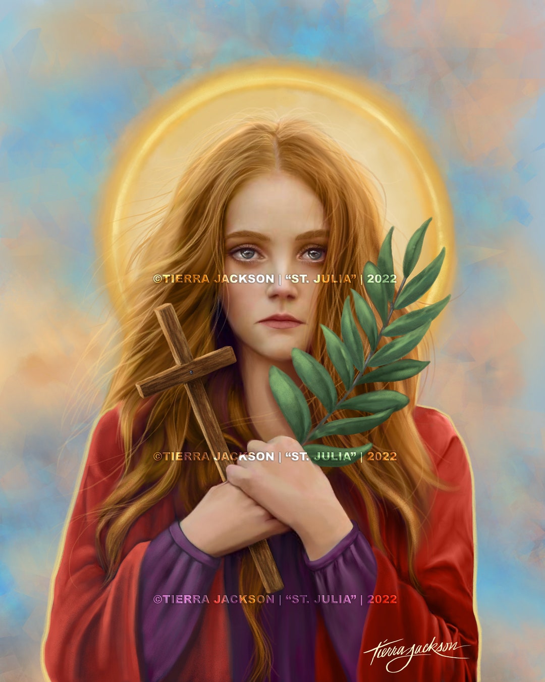 Saint Julia ©tierra Jackson 2022. Signed Archival Museum - Etsy