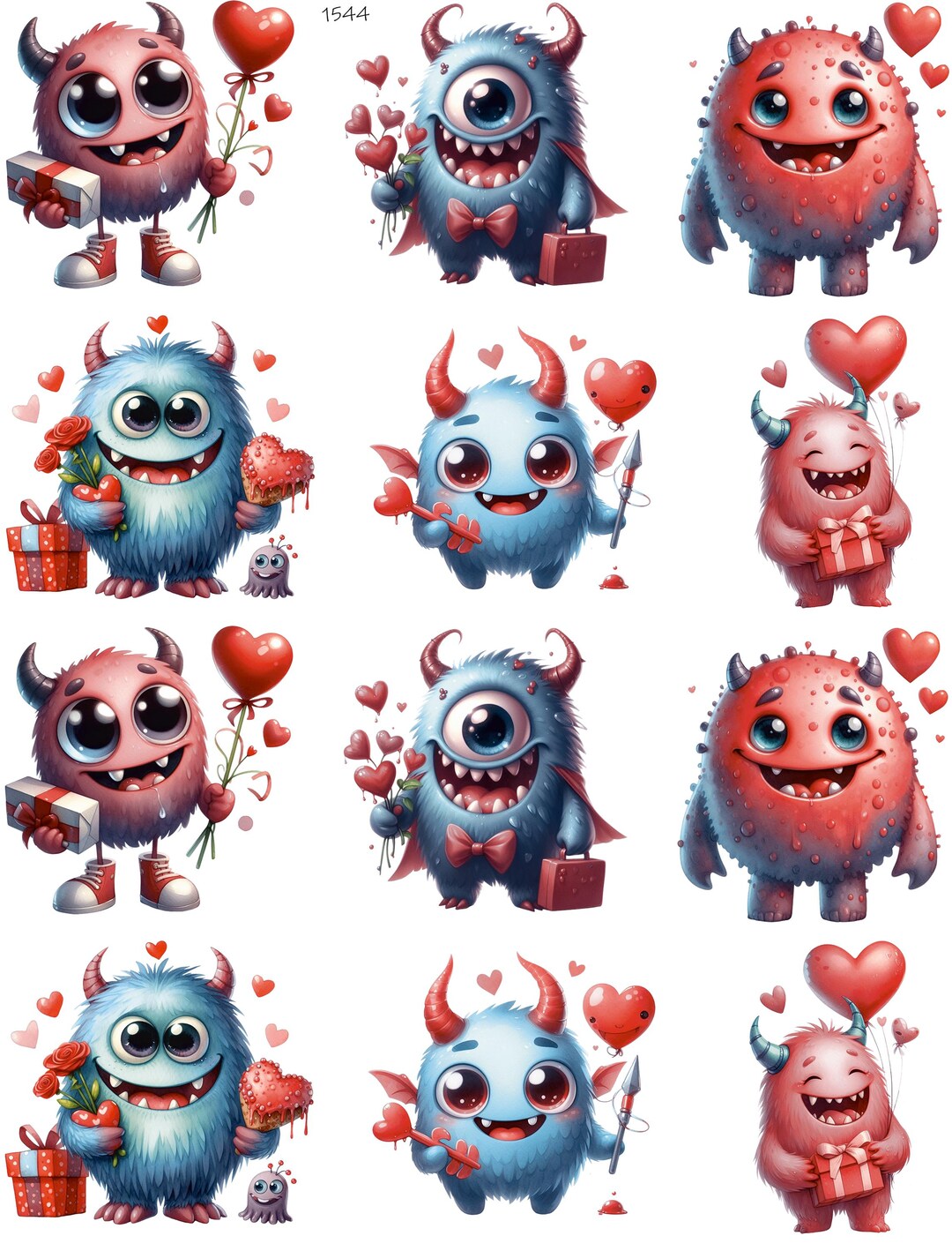 Monsters in Love - Etsy