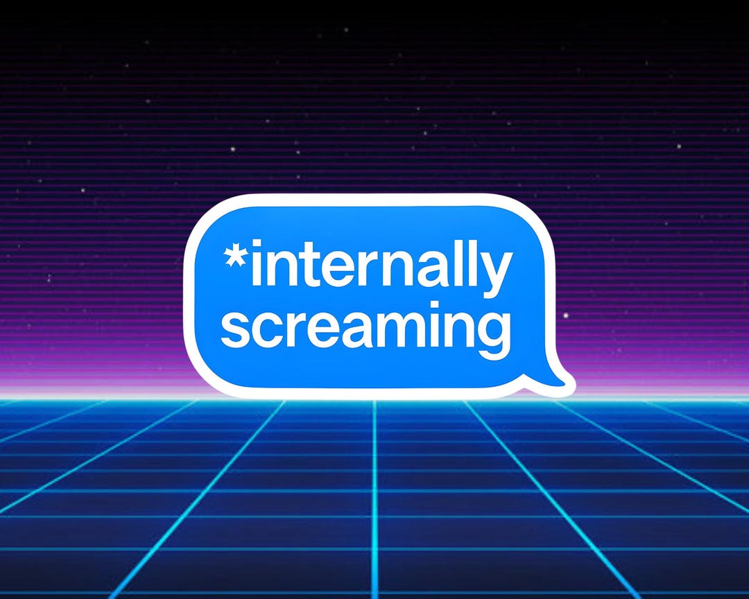 Internally Screaming Sticker – Funny Mental Health Meme Decal - Etsy