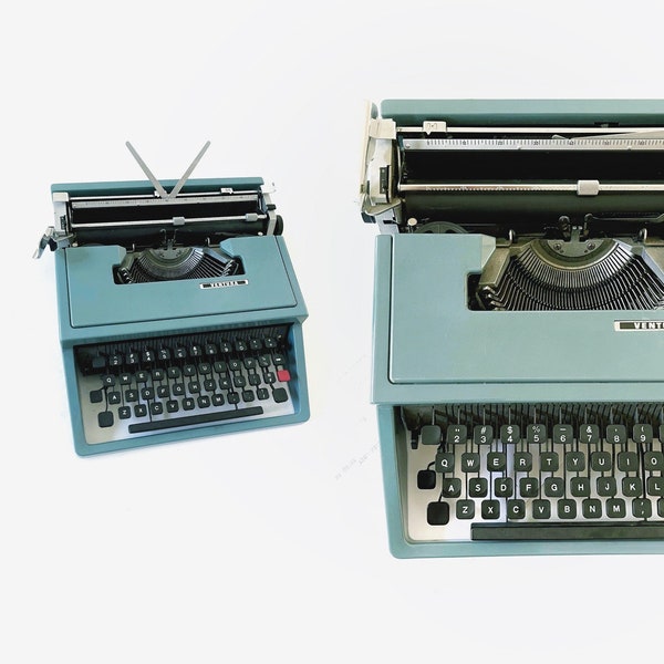 Blue Typewriter - Etsy