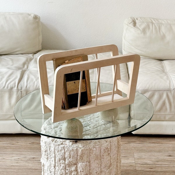 Wood Magazine Rack - Etsy