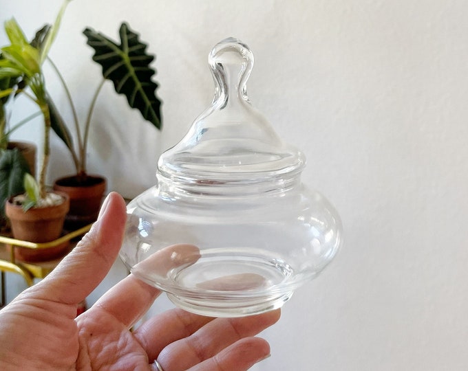 Vintage Genie Shaped Apothecary Jar / Cotton Ball Storage - Etsy
