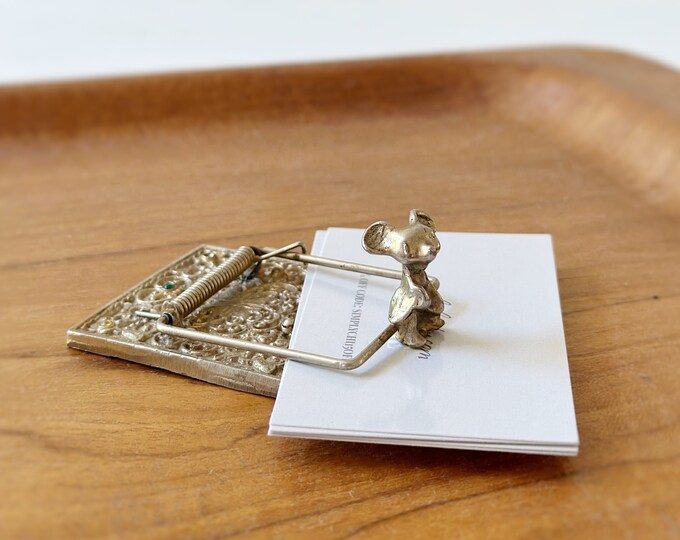 Metal Mouse Trap Office Paperclip Note Holder Paperweight - Etsy