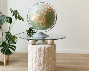 WORLD GLOBE Nystrom 16-inch Pictorial Relief Globe Vintage c.1955-1956 ...