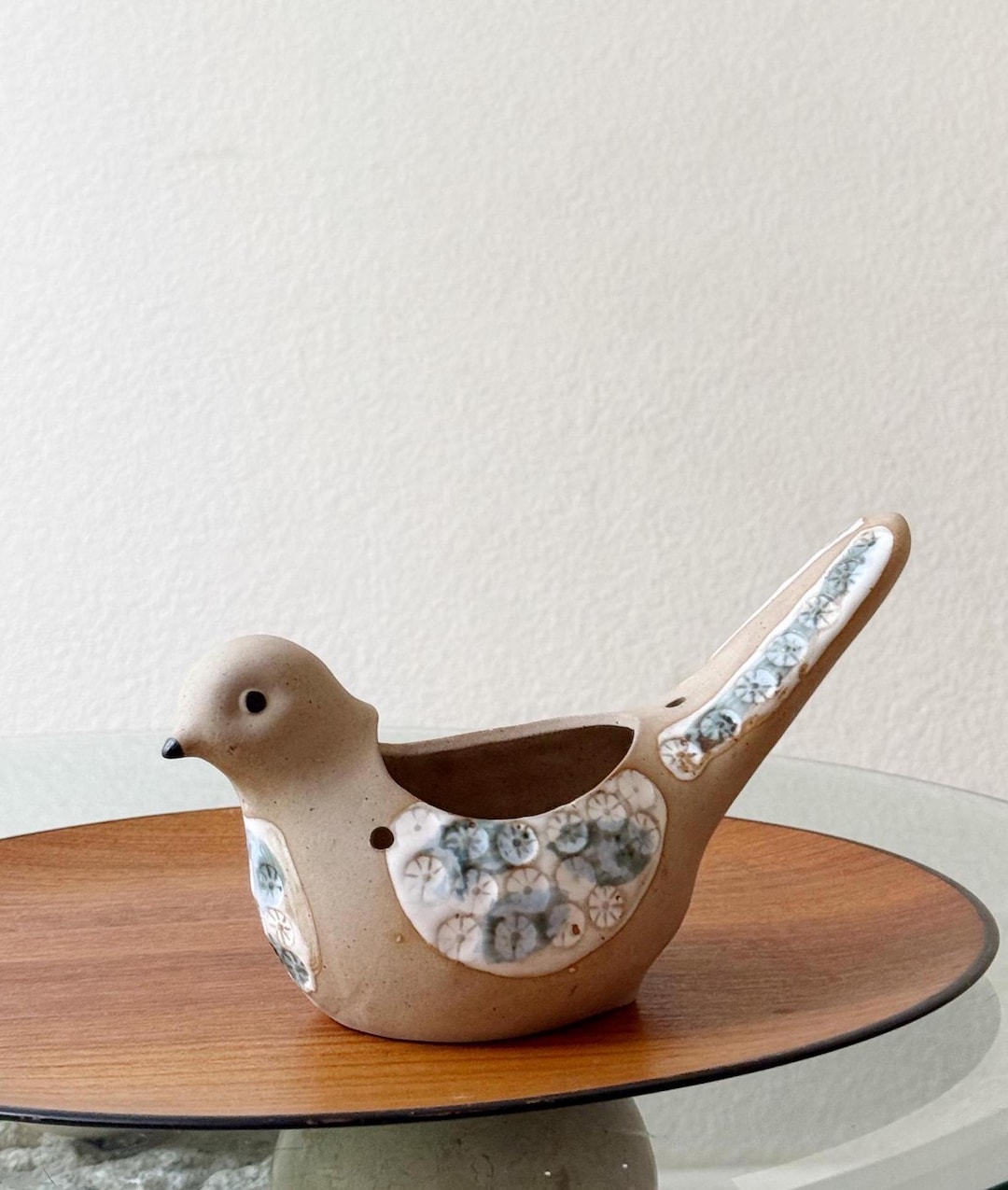 Hanging Clay Dove Bird Planter / Flower Pot / Dove Figurine Sculpture ...