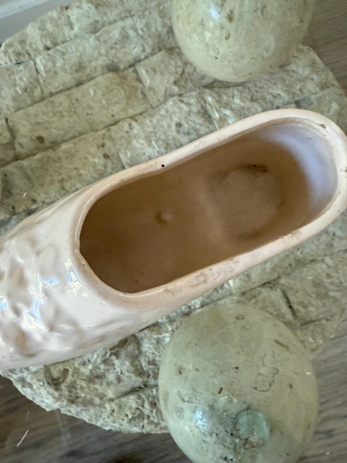 Mccoy Ceramic White Dutch Clog Shoe Planter Vase - Flower Pot - Etsy
