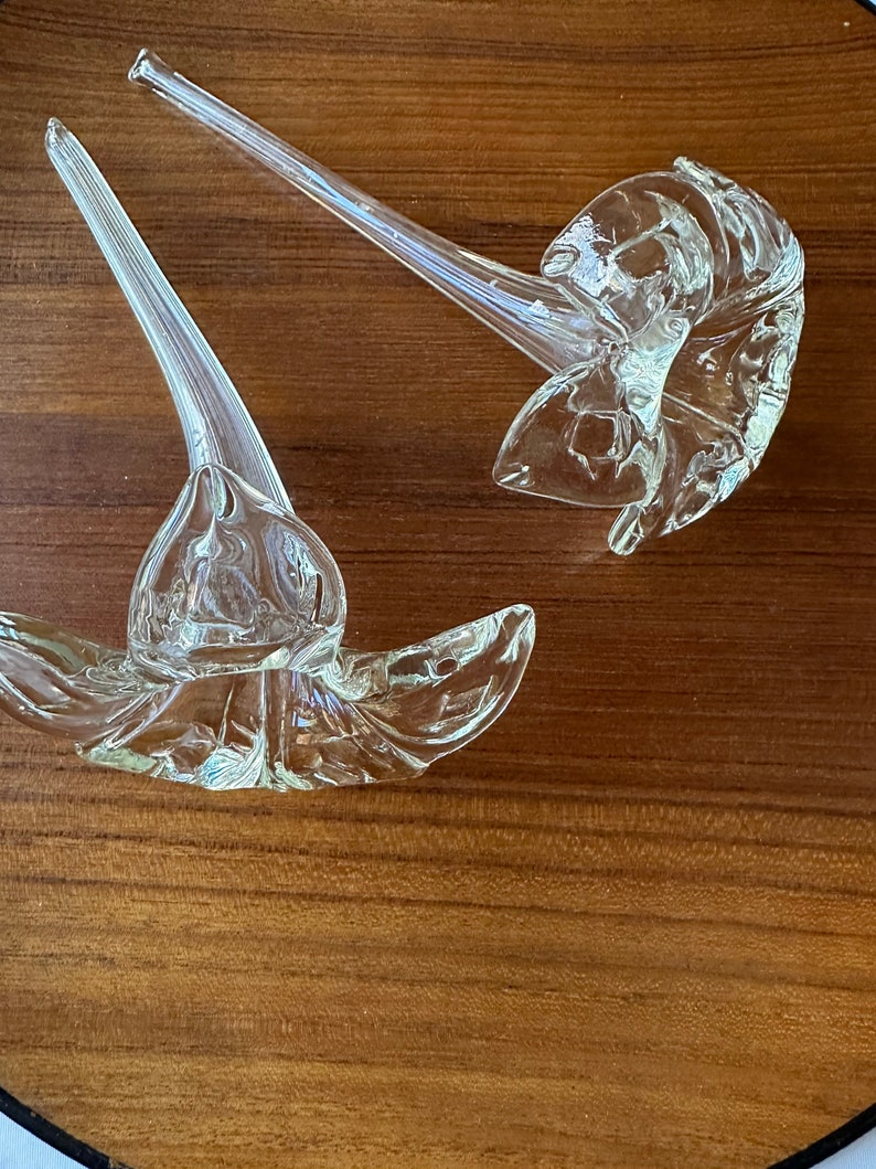 Mid Century Hand Blown Glass Lily Flower Sculpture - Etsy