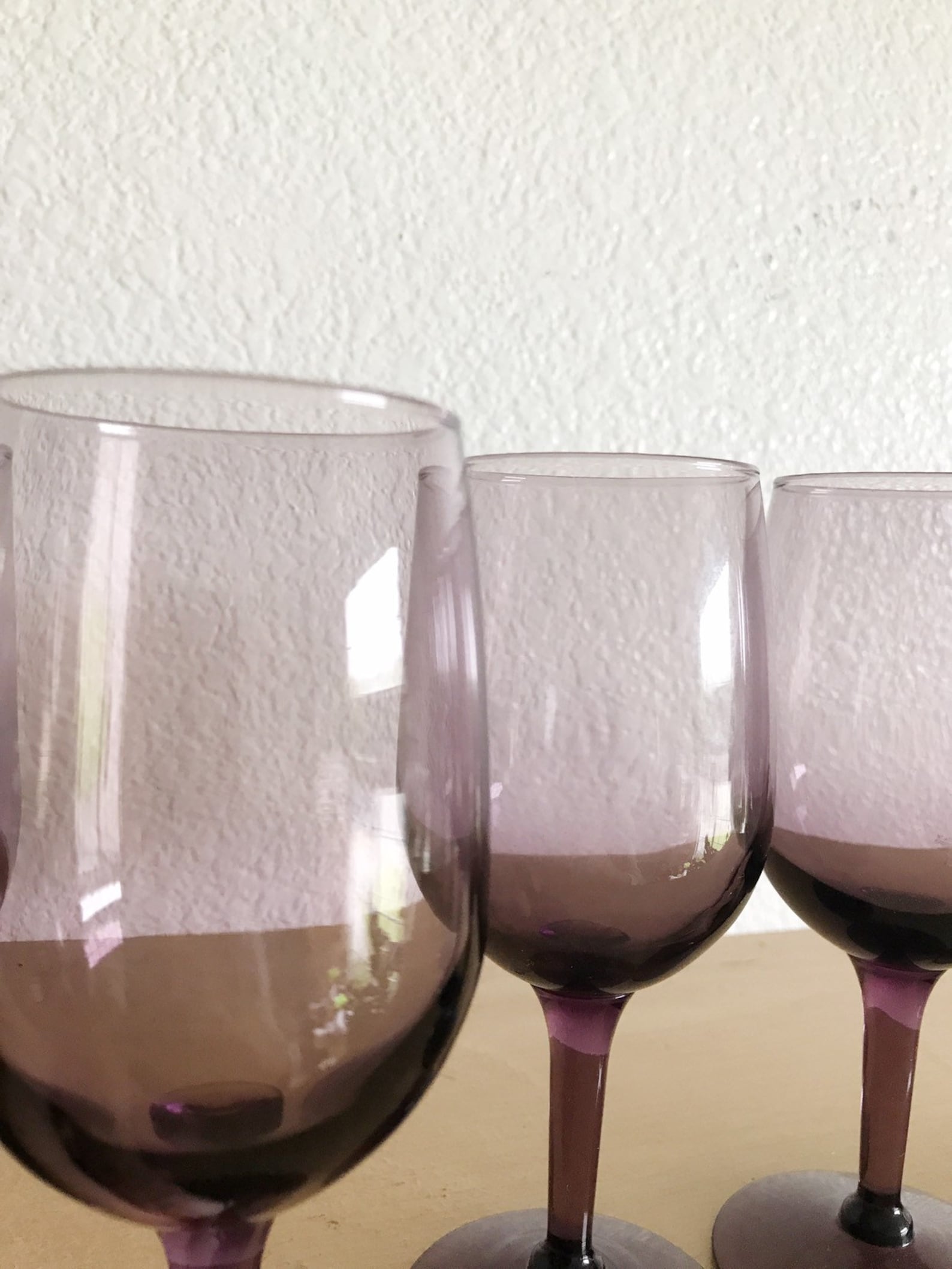 Set of 6 Libbey Amethyst Violet Purple Glass Champagne Wine - Etsy