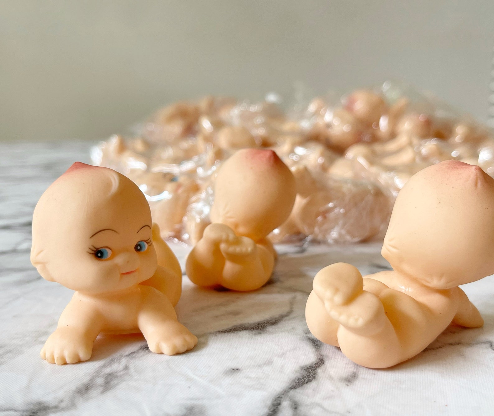 Small Vintage Plastic Baby Kewpie Toy Doll Set of 6 - Etsy