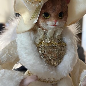 Kitty Cat Christmas Angel Tree Topper Ornament Decoration - Etsy