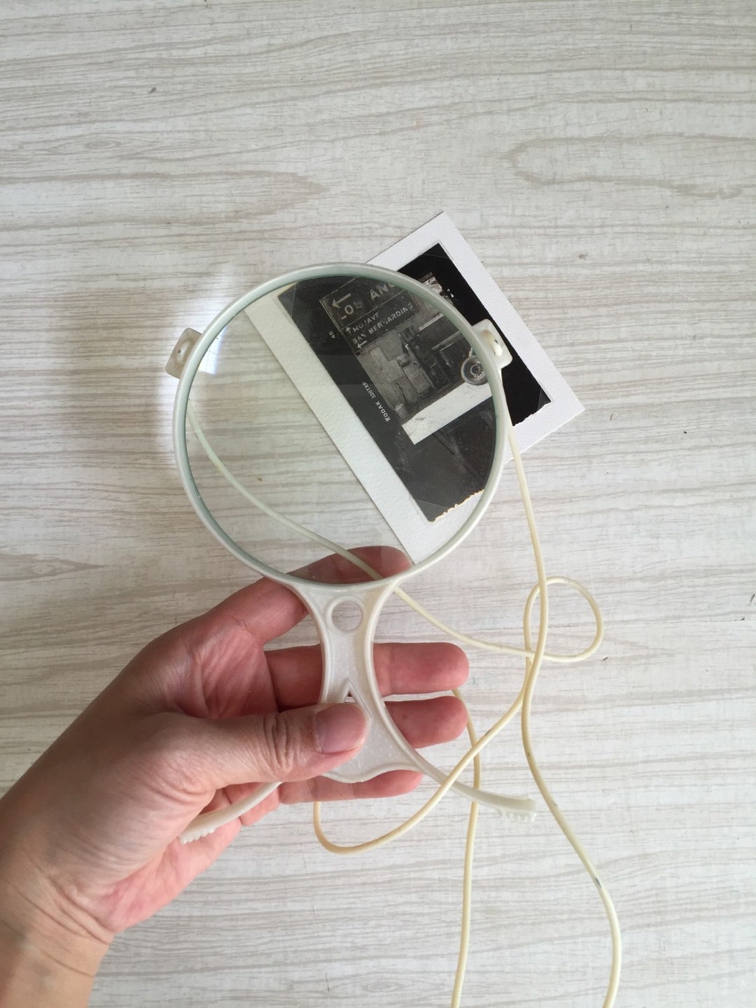 Mid Century Modern Large White Office Magnifying Glass - Etsy