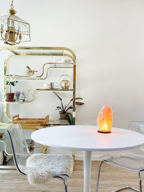 Large Pink Salt Rock Night Light / Natural Crystal Rock - Etsy