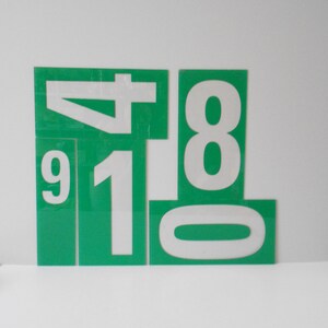 Vintage Large Green Gas Station Number Sign - Modern Industrial Decor ...