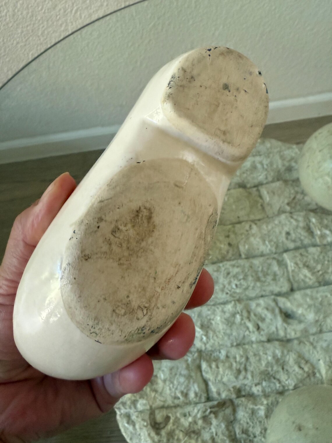 Mccoy Ceramic White Dutch Clog Shoe Planter Vase - Flower Pot - Etsy