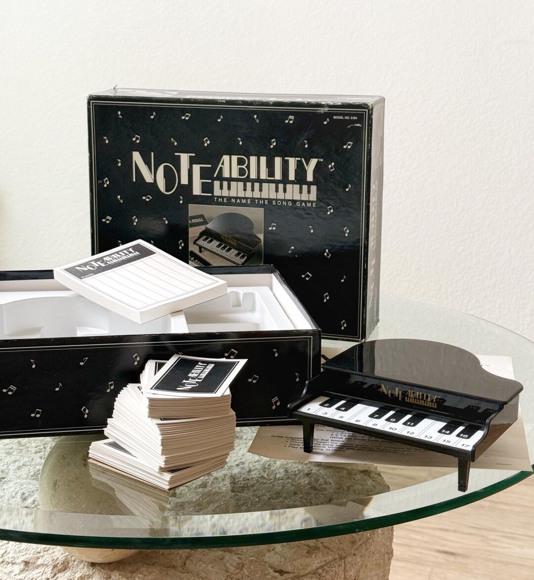 Vintage Piano 1990 Tiger Board Game Toy Notability Name the Song Game ...