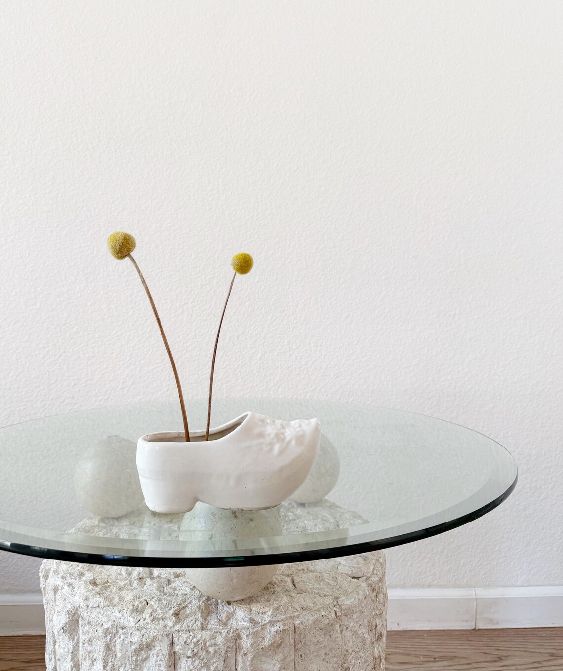 Mccoy Ceramic White Dutch Clog Shoe Planter Vase - Flower Pot - Etsy