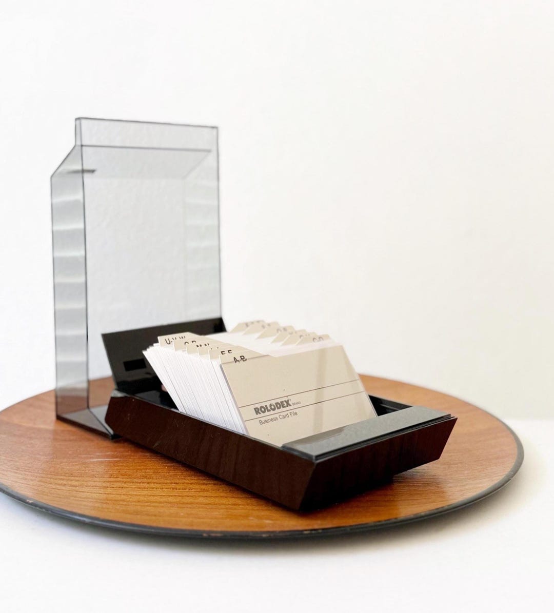 Rolodex Vintage Abc Address Phone Business Card File With Blank Paper ...