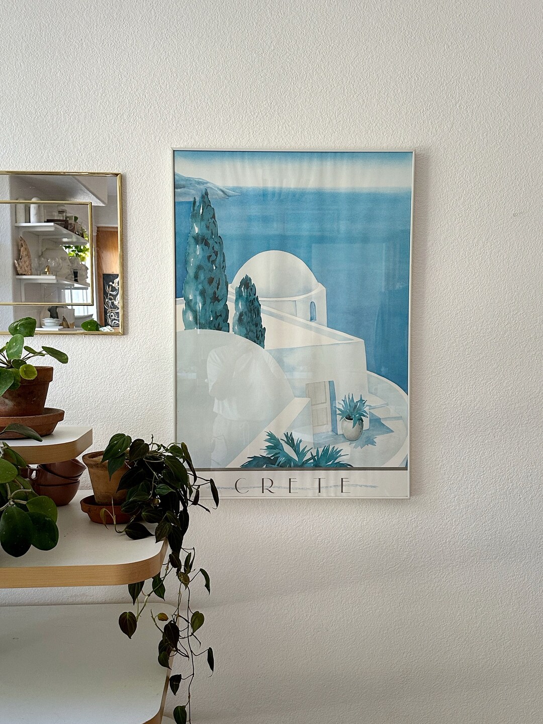Yuriko Takata Crete Print: Summer Greek Isle Travel Poster - Etsy